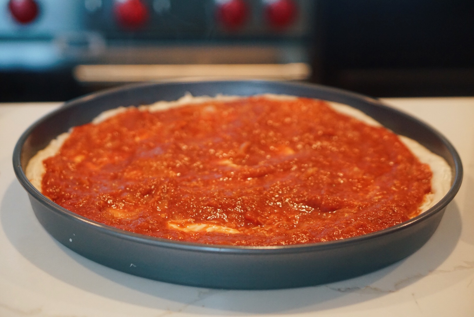 Chicago-Style Deep Dish Pizza - Everything Erica